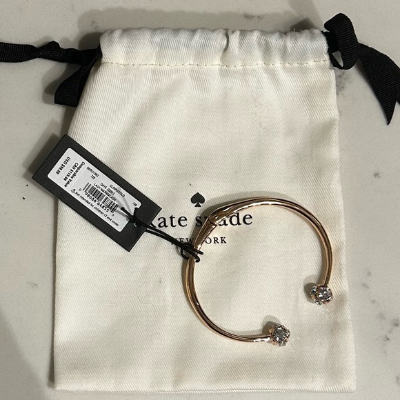 kate spade | Jewelry | Kate Spade Nwt Lady Marmalade Open Cuff Rose ...